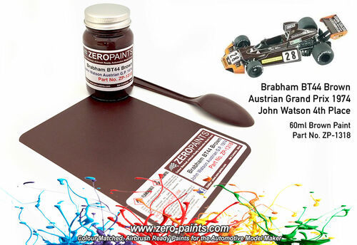 Zero Paints 1318 - Brabham BT44 Brown Paint (John Watson Austrian G.P. 1974)