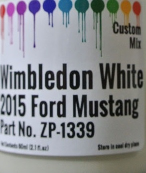 Zero Paints 1339-WIMBLEDON 1339 Mustang WIMBLEDON White