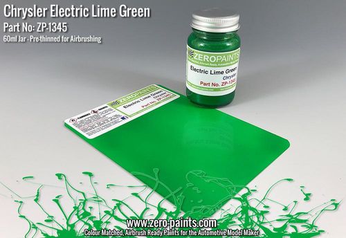 Zero Paints 1345 Chrysler Electric Lime Green Matt
