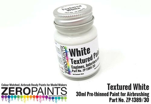 Zero Paints 1389-30 1389 White Textured - Engines, Interiors etc