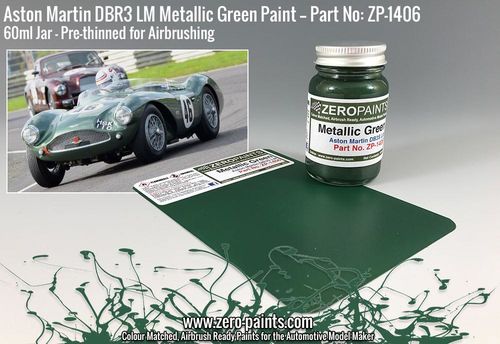 Zero Paints 1406 Aston Martin DBR3S LM Metallic Green