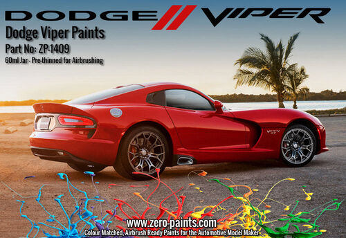 Zero Paints 1409-VIDID Dodge Viper Paints - Vidid Red