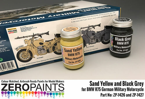 Zero Paints 1426 - BMW R75 German Military Motorcycle Sand Yellow