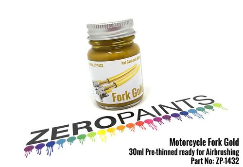 Zero Paints 1432 Motorcycle Fork Gold Matt