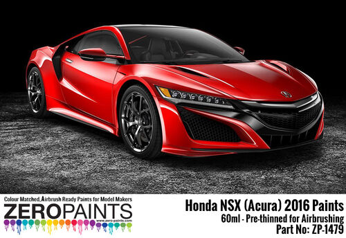 Zero Paints 1479-CASINO Honda NSX (Acura) 2016 Paints - Casino White Pearl Satin Streak (NH839P)