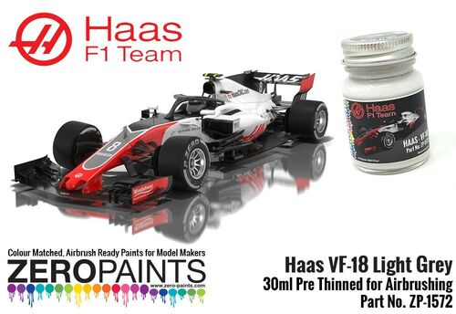 Zero Paints 1572 Haas VF-18 Light Grey Matt