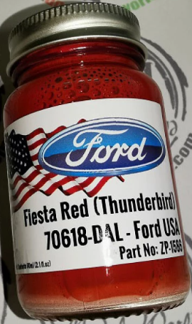 Zero Paints 1586-FIESTA US Ford Paints - Fiesta Red (Thunderbird) (70618-DAL)