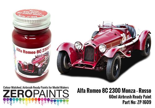 Zero Paints 1609 Alfa Romeo 8C 2300 Monza Rosso