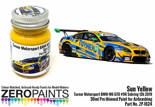 Zero Paints 1624 - Sun Yellow Paint For Turner Motorsport BMW M6 GTD