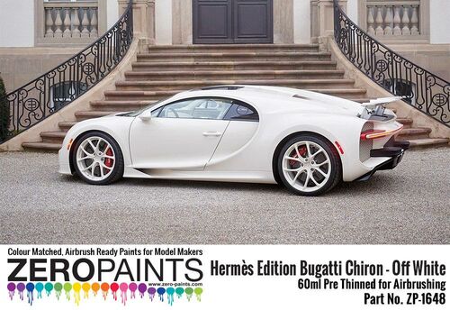 Zero Paints 1648 Hermès Edition Bugatti Chiron Off White Matt