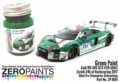 Zero Paints 1651 - Audi R8 LMS GT3 #29 ADAC Zurich 24h Of Nurburgring 2017 Green Paint