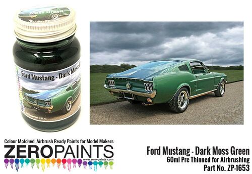 Zero Paints 1653 Ford Mustang 1960's - Dark Moss Green Matt