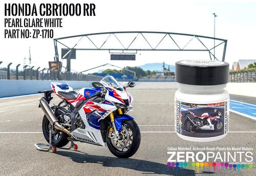 Zero Paints 1710 Pearl Glare White CBR1000RR-R Anniversary