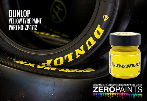 Zero Paints 1712 Dunlop Tyre Yellow
