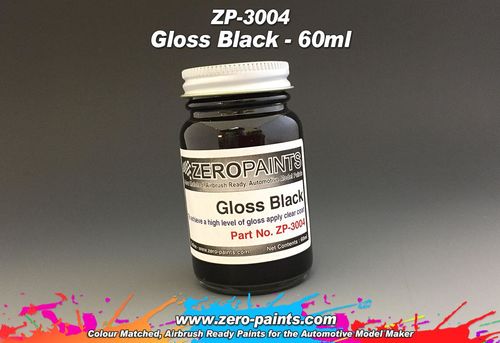 Zero Paints 3004 Gloss Black Matt