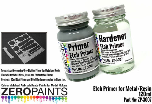 Zero Paints 3007 - Etch Primer For Metal/Resin