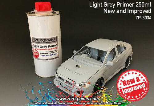 Zero Paints 3034 - Light Grey Primer Airbrush Ready