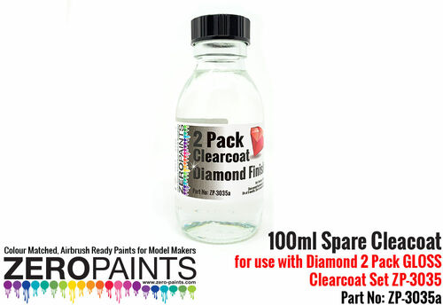 Zero Paints 3035A - Spare Clearcoat For Diamond 2 Pack GLOSS Clearcoat Set ZER-3035