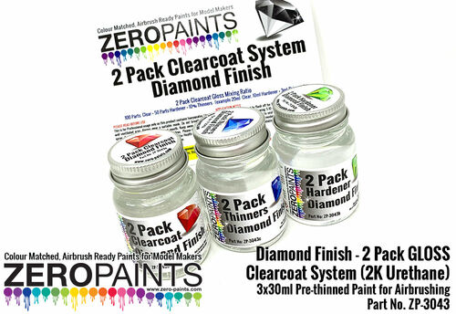 Zero Paints 3043 - Diamond Finish - 2 Pack GLOSS Clearcoat System (2K Urethane)