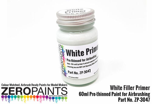 Zero Paints 3047 - Airbrushing White Primer/Micro Filler
