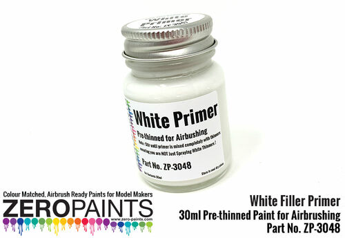 Zero Paints 3048 - Airbrushing White Primer/Micro Filler