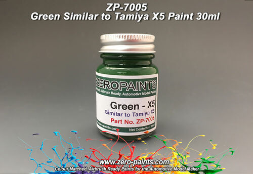 Zero Paints 7005 - Green Paint (Similar To Tamiya X-5)