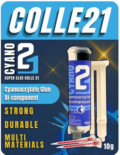 NEW! Colle 21 GLUE14 Cyano Two-Component Syringe Professional Precision Adhesive