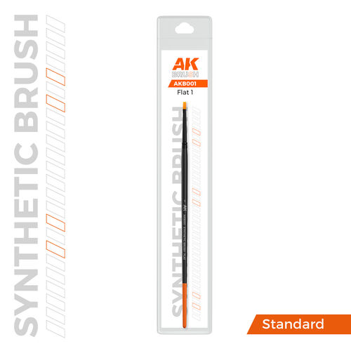 AK-Interactive B001 AK Synthetic Brush - Flat 1