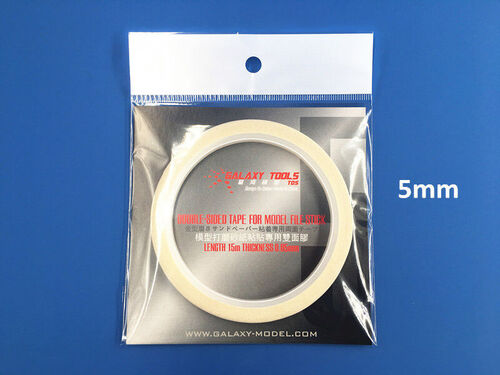Galaxy-Model T05B05 Double Side Glue Tape for use with Sander / File Stick - 5 mm (15 m length)