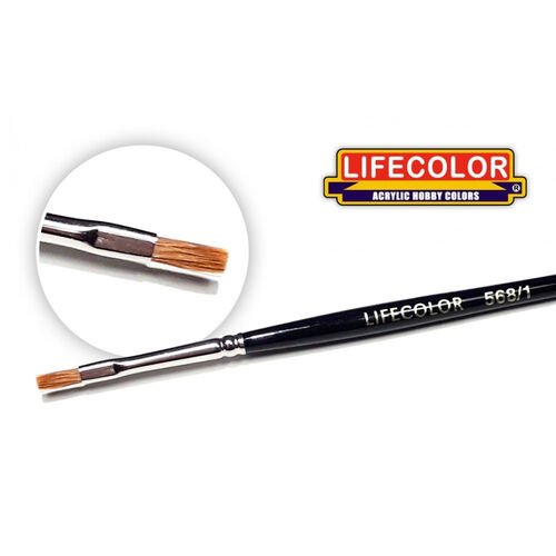 Life Color TA5681 Flat Hair Marten Brush 568-1