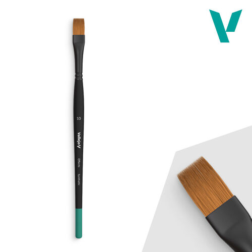 Vallejo B04010 Brush - Effects - Flat Synthetic No. 10