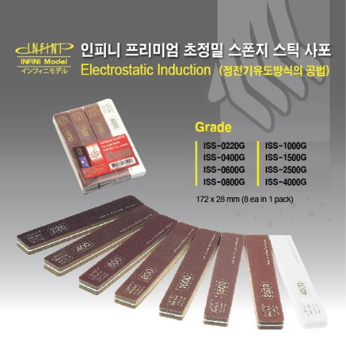 Infinimodel ISS0000G Sanding Stick 220 / 400 / 600 / 800 / 1000 / 1500 / 2500 and 4000 (8 in 1)