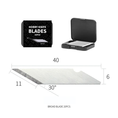 DSPIAE DK-B01 Hobby Knife Blades (20pcs)