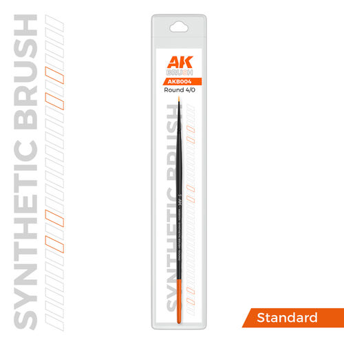 AK-Interactive B004 AK Synthetic Brush - Round 4/0
