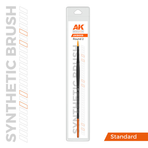 AK-Interactive B009 AK Synthetic Brush - Round 2