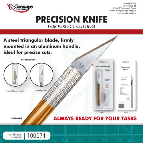 Mirage-Hobby 100071 Precision Knife Gold