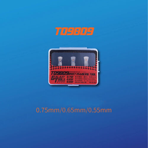 Galaxy-Model T09B09 Corner Rivet Tool 0,75 mm / 0,65 mm / 0,55 mm (3 pcs)