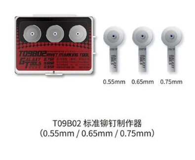 Galaxy-Model T09B02 Standard Rivet Tool 0,75 mm / 0,65 mm / 0,55 mm (3 pcs)