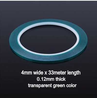 Galaxy-Model A108 Transparent Green Engraved Tape - 4 mm