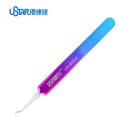 U-Star 90232 Colorful Tweezers - S-Shape (1 piece)