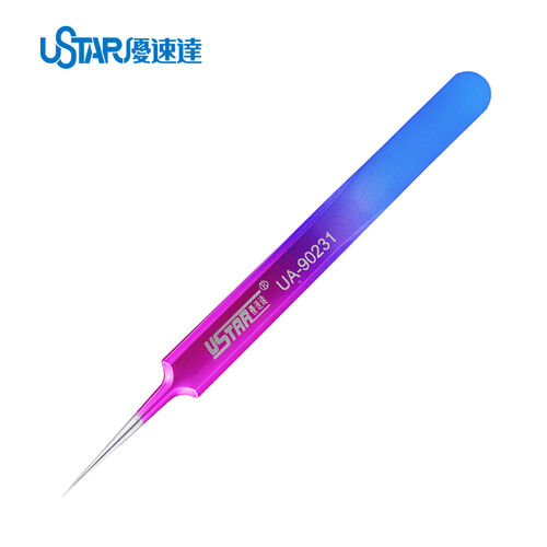 U-Star 90231 Colorful Tweezers - Straight (1 piece)