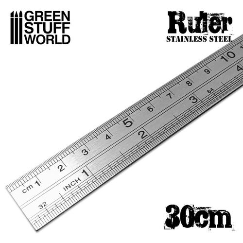 Green Stuff World 2452 Stainless Steel RULER 30cm
