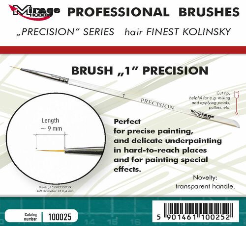 Mirage-Hobby 100025 Brush "1" PRECISION KOLINSKY