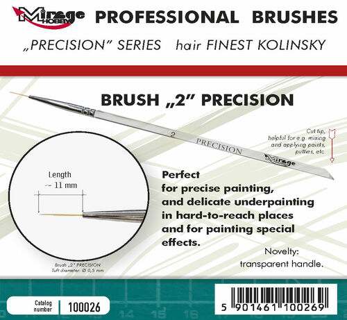 Mirage-Hobby 100026 Brush "2" PRECISION KOLINSKY