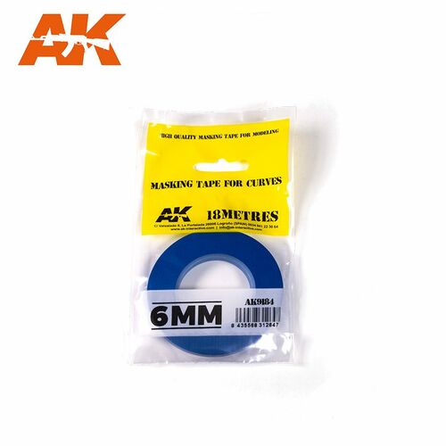 AK-Interactive 9184 Masking Tape for curves 6mm