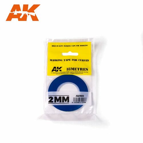 AK-Interactive 9182 Masking Tape for curves 2mm