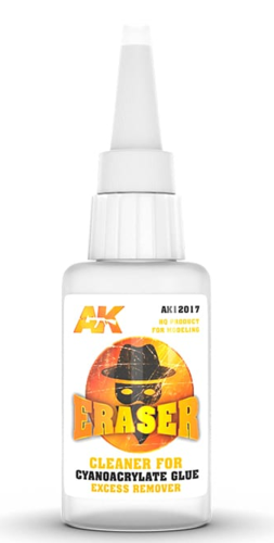 AK-Interactive 12017 Eraser - Cleaner For Cyanoacrylate (Glue Excess Remover)