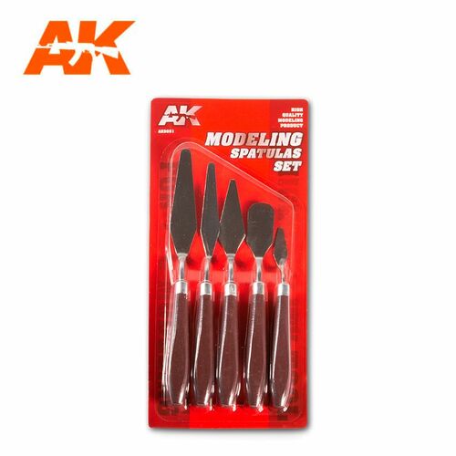 AK-Interactive 9051 Modeling Spatulas Set