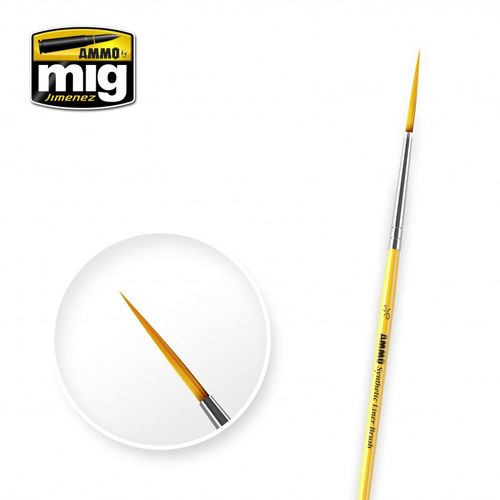 AMMO of Mig Jimenez A.MIG 8590 3/0 Synthetic Liner Brush