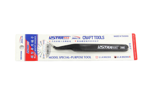 U-Star 90200E Curved Point Tweezer
